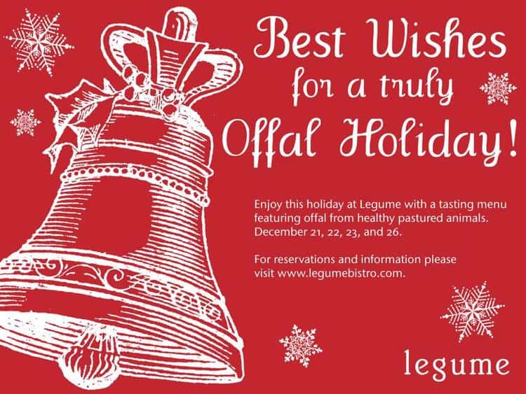 A ‘Truly Offal’ Tasting Menu at Legume